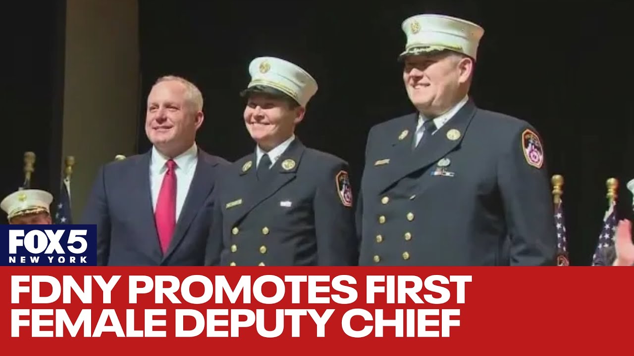 FDNY promotes first female Deputy Chief - YouTube