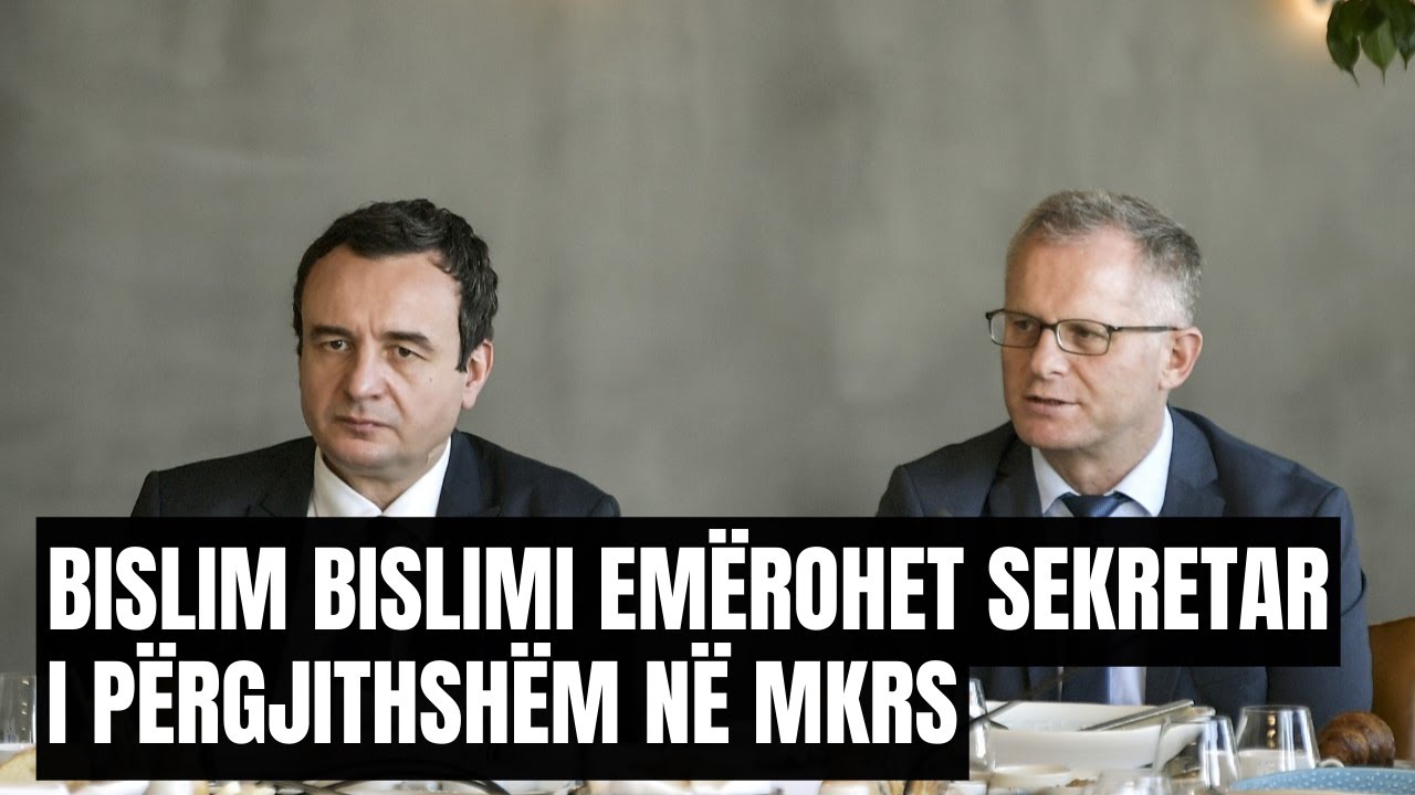 Bislim Bislimi emërohet sekretar i përgjithshëm në MKRS - YouTube