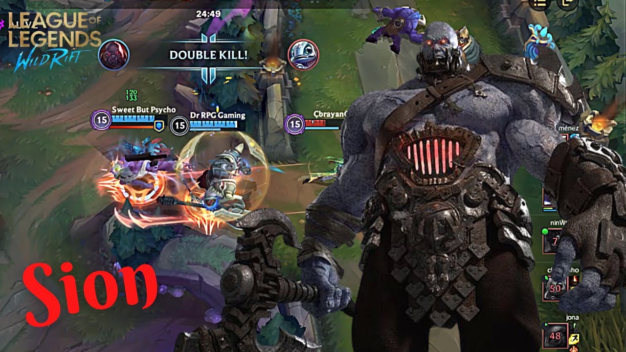 Sion New Champion Rampage League of Legends/Wild Rift - YouTube