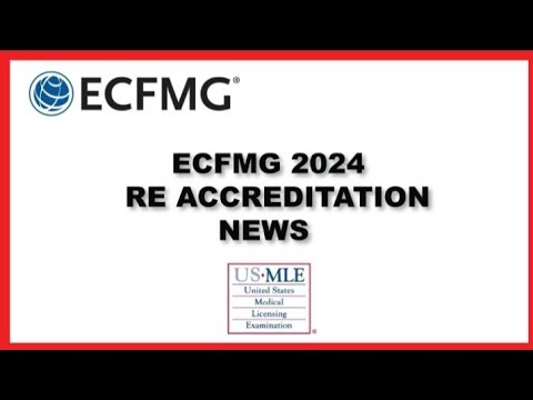 ECFMG Accreditation News 2024 | Solution - YouTube