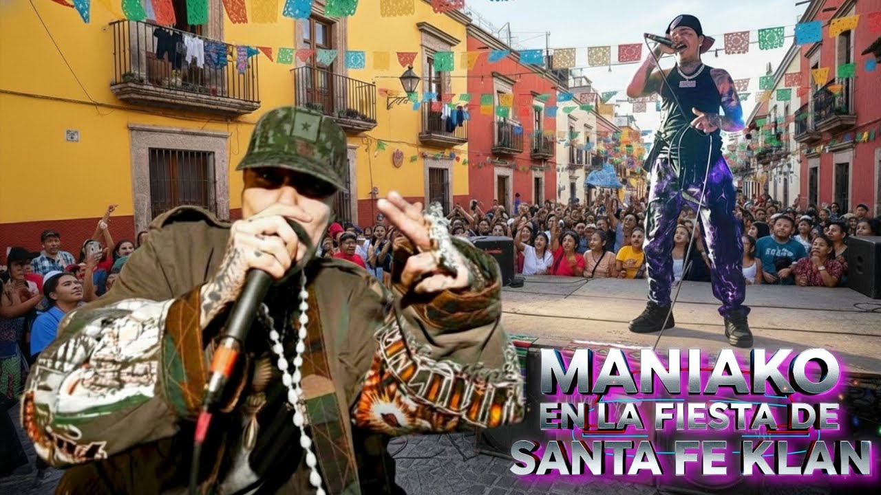 Maniako en fiesta con Santa Fé Klan y Thug pol #maniako #santafe # ...