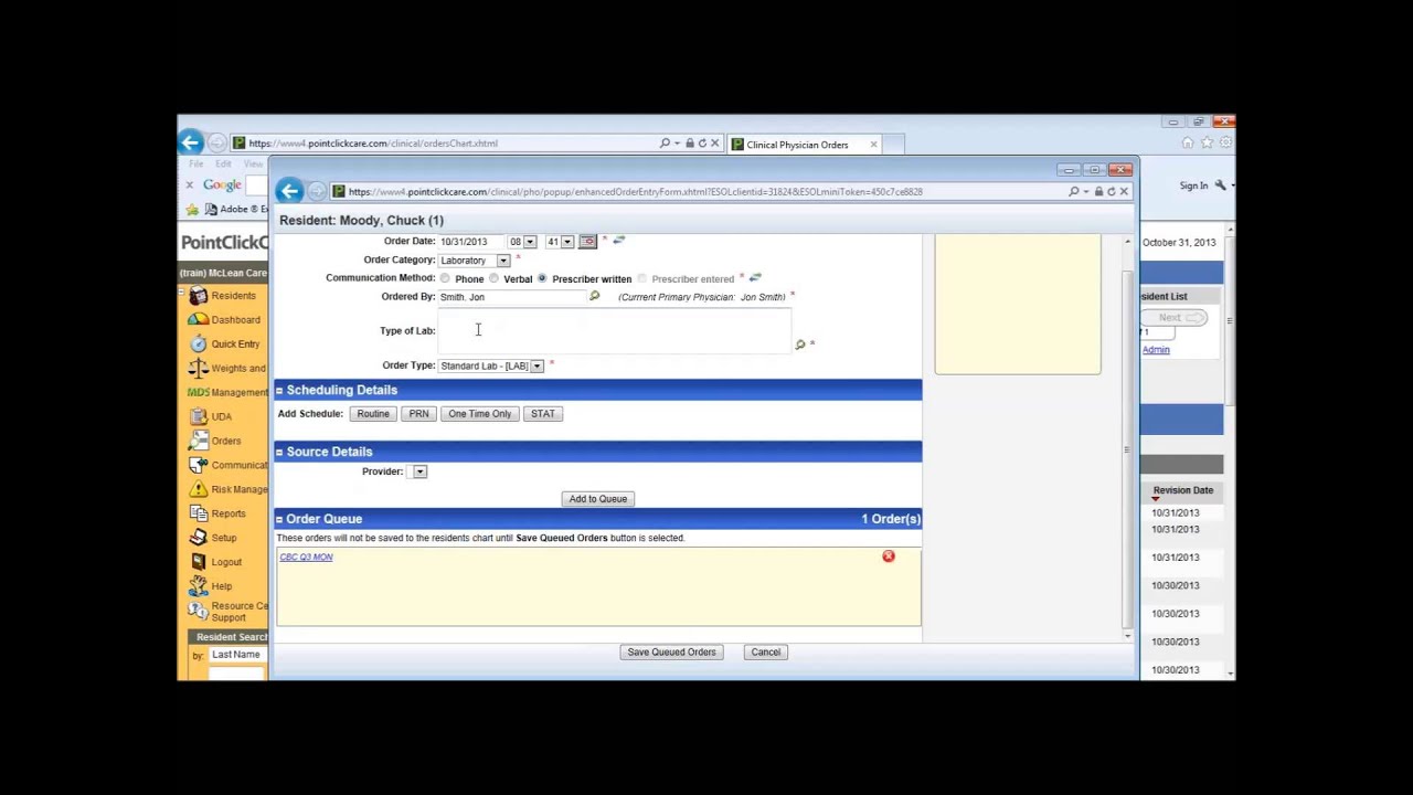 Entering a Lab Order - YouTube