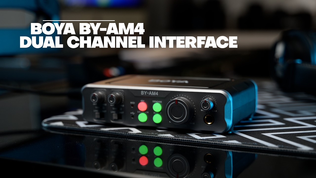 BOYA BY-AM4 Review – Best Budget Audio Interface for Podcasting? - YouTube