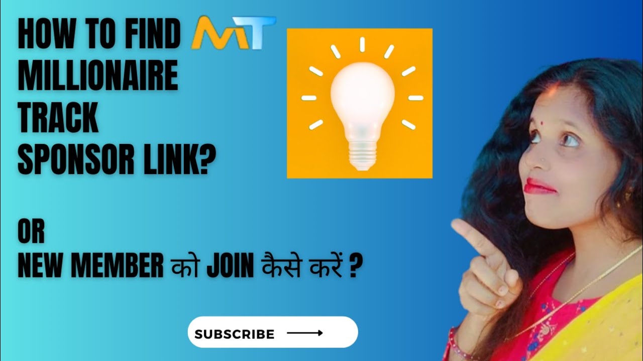 How to find sponsor link and join New member in Millionaire track - YouTube