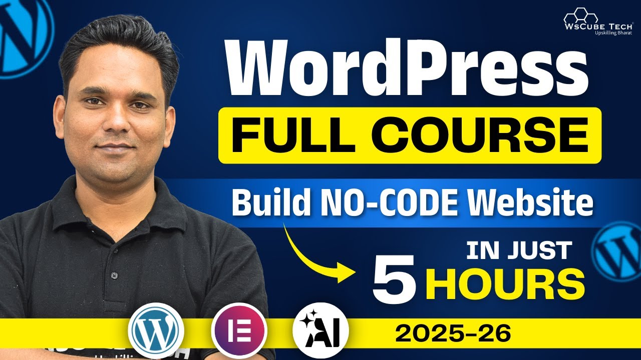 WordPress with AI Full Course for Beginners (Build Website without Coding) - YouTube