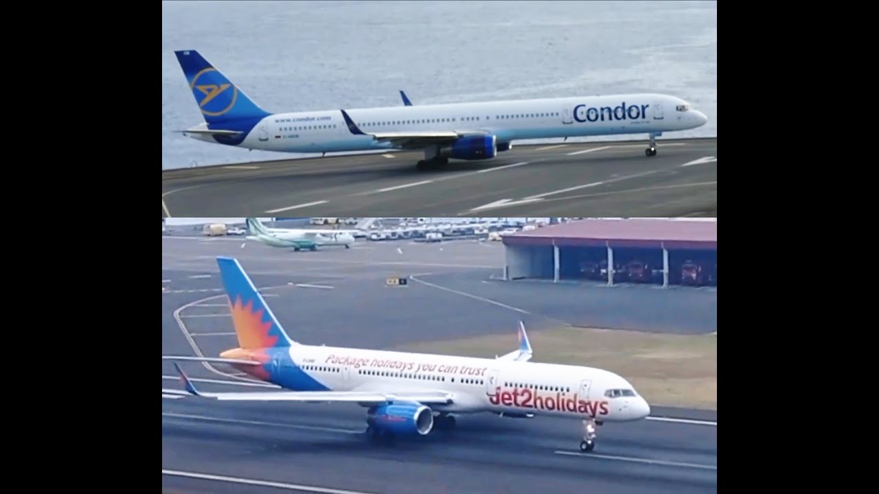 LIVE WIND ACTION Special B757 Madeira Airport ️ 13/09/2024 - YouTube