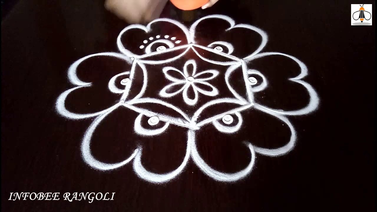 Rangoli Kolam Based On Days... Sunday Muggulu || Beautiful Kolam Design ...