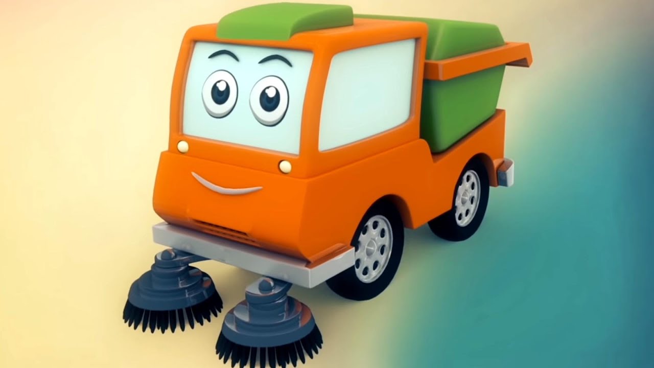 Sweeping Truck Car Cartoon Videos For Kids By Tinkly Bink - YouTube
