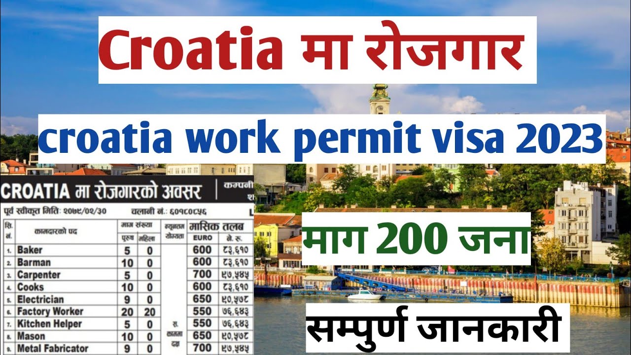 croatia work permit visa for nepali | croatia work permit visa 2023 ...
