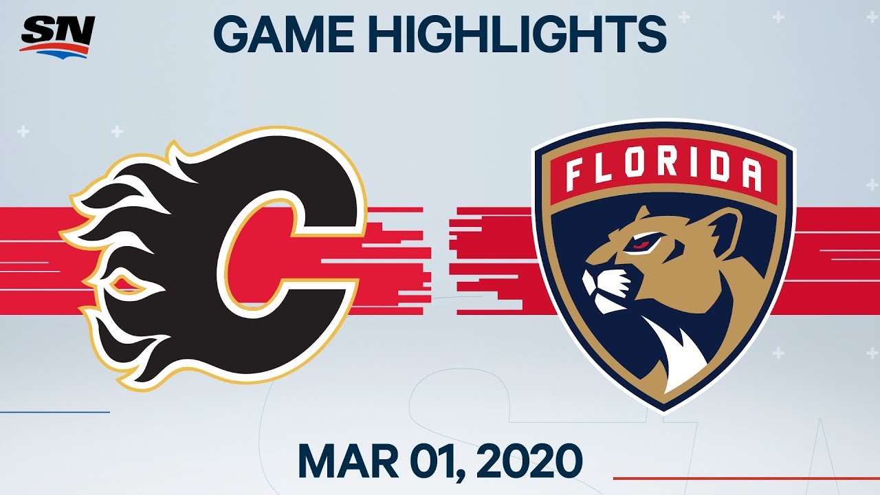 NHL Highlights | Flames vs Panthers – Mar. 01, 2020 - YouTube