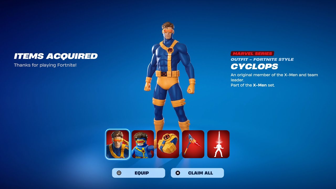 How To Get Cyclops Skin For FREE In Fortnite! (Unlocked LEGO Cyclops ...