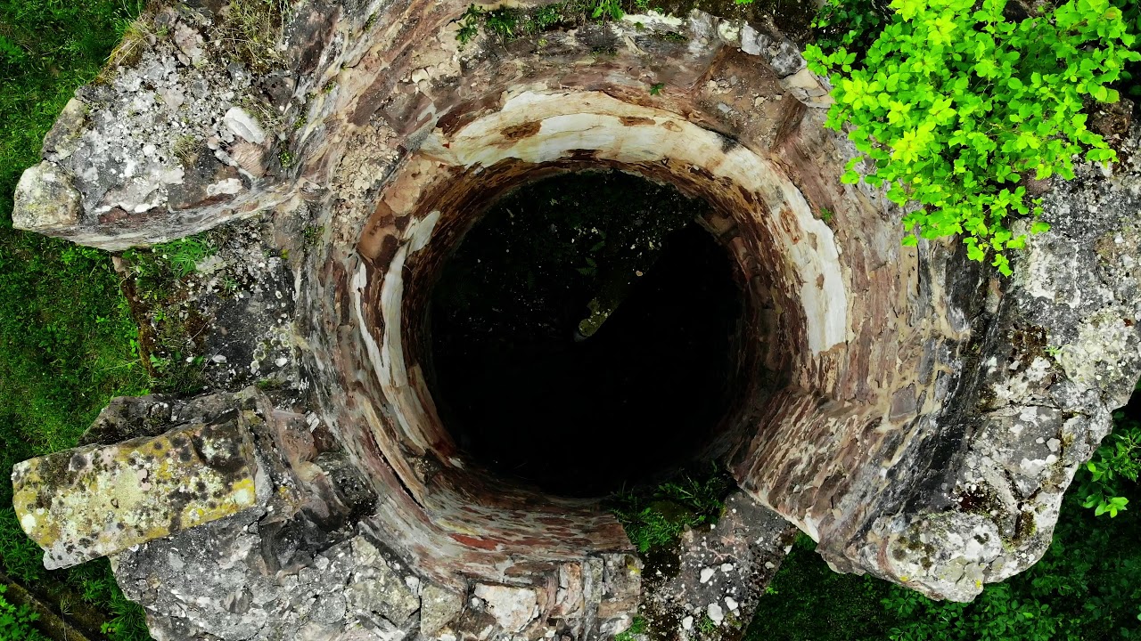 Water Castle Ruin | Wasserschloss Metzingen 4K Relax Aerial Video of ...