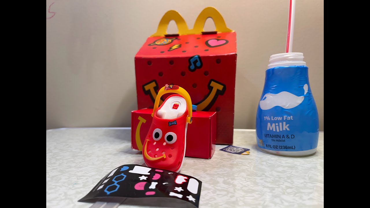 Unboxing McDonald's Happy Meal Toy | Decorating with Stickers for Fun ...