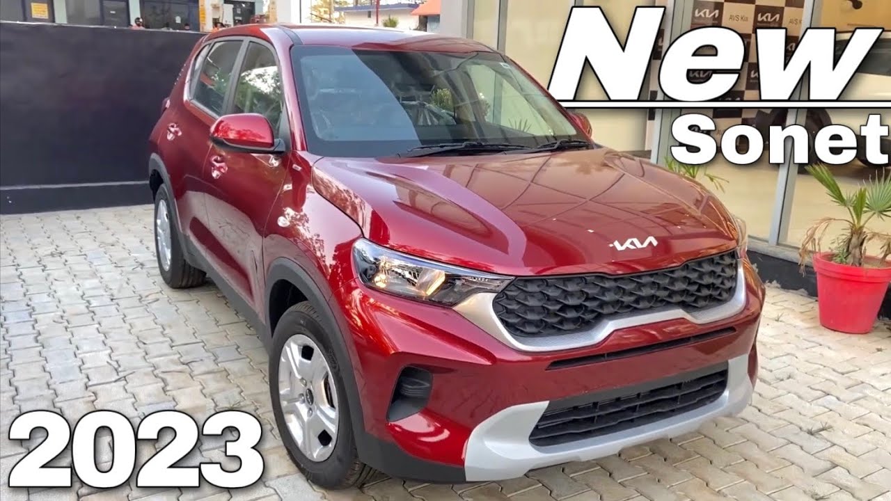 KIA SONET HTK 2023 Model 🔥 ️ New SONET 2023 RED COLOUR New Model 🔥 KIA ...