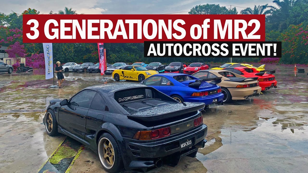 NISSAN GTR R32 vs TOYOTA MR2 in AUTOCROSS ?! MR2 40th Anniversary at ...