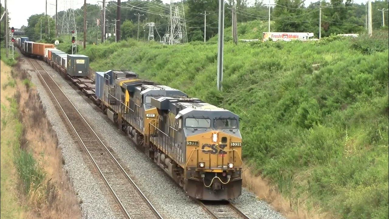 20180820 August 20 2018 SEPTA push pull ALP-44 ACS-64 CSX Q032 K138 oil ES44C4 ES44AC BNSF CSX ...
