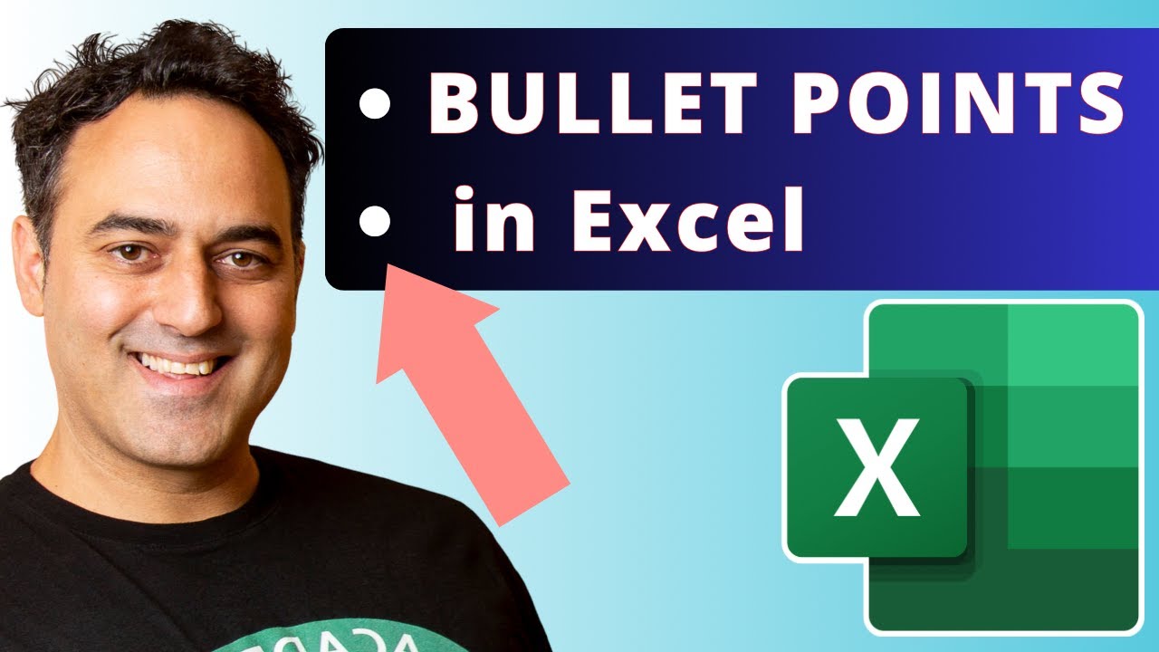 How To Add Bullet Points In Microsoft Excel Youtube
