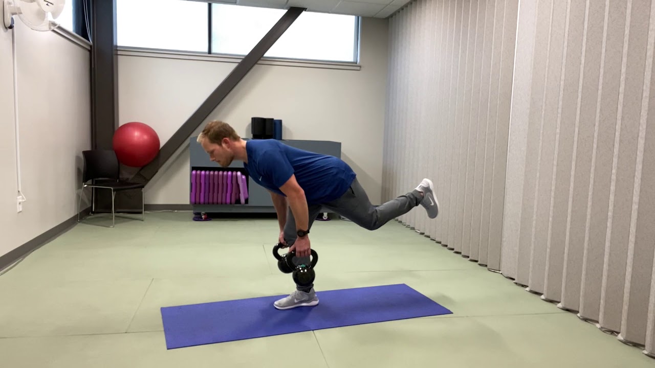 Kettlebell Alternating Single Leg RDL - YouTube