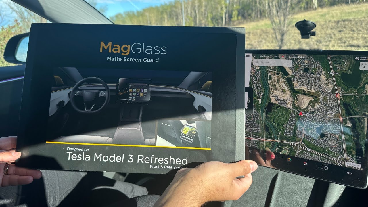 2024 Tesla Model 3 Front and Rear Screen Protector - YouTube