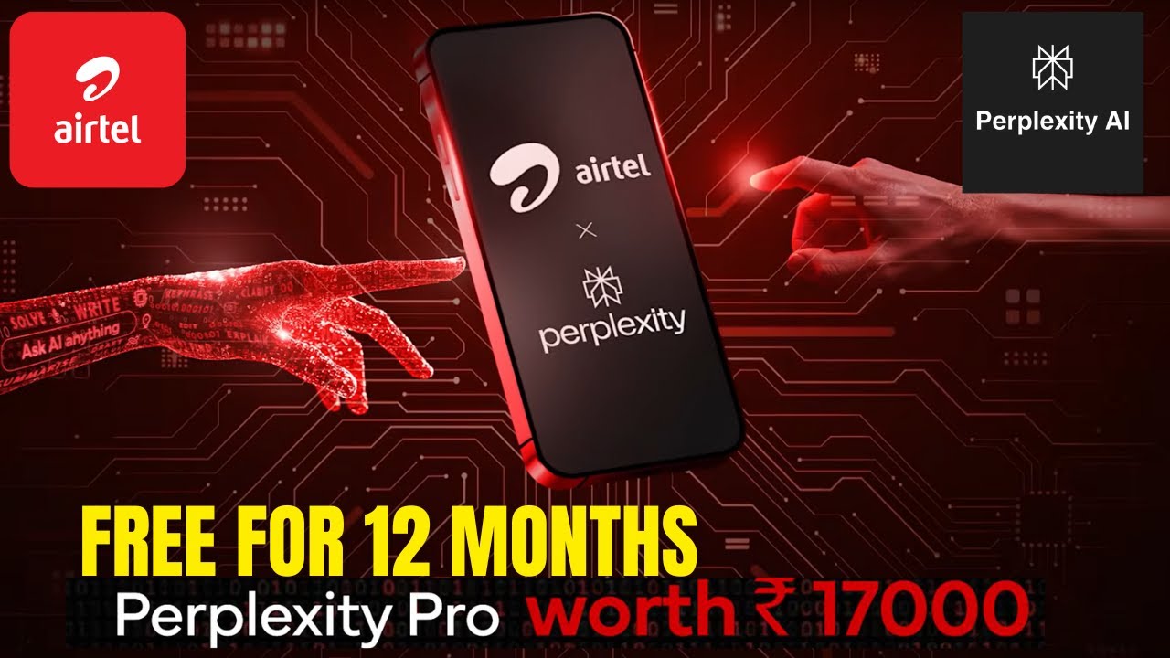 Airtel Perplexity Pro AI Worth ₹17000 FREE for All | Claim Now | Free ...