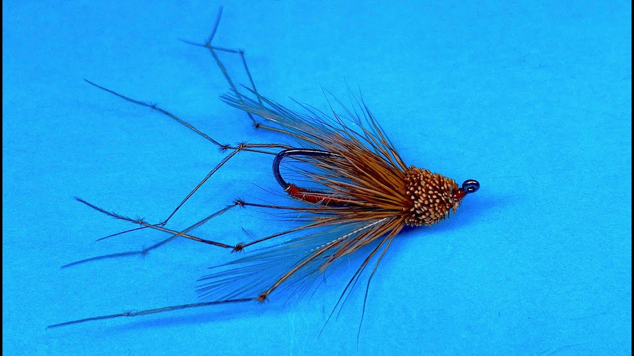 Tying a Jig Hook Muddler Crane Fly by Davie McPhail - YouTube