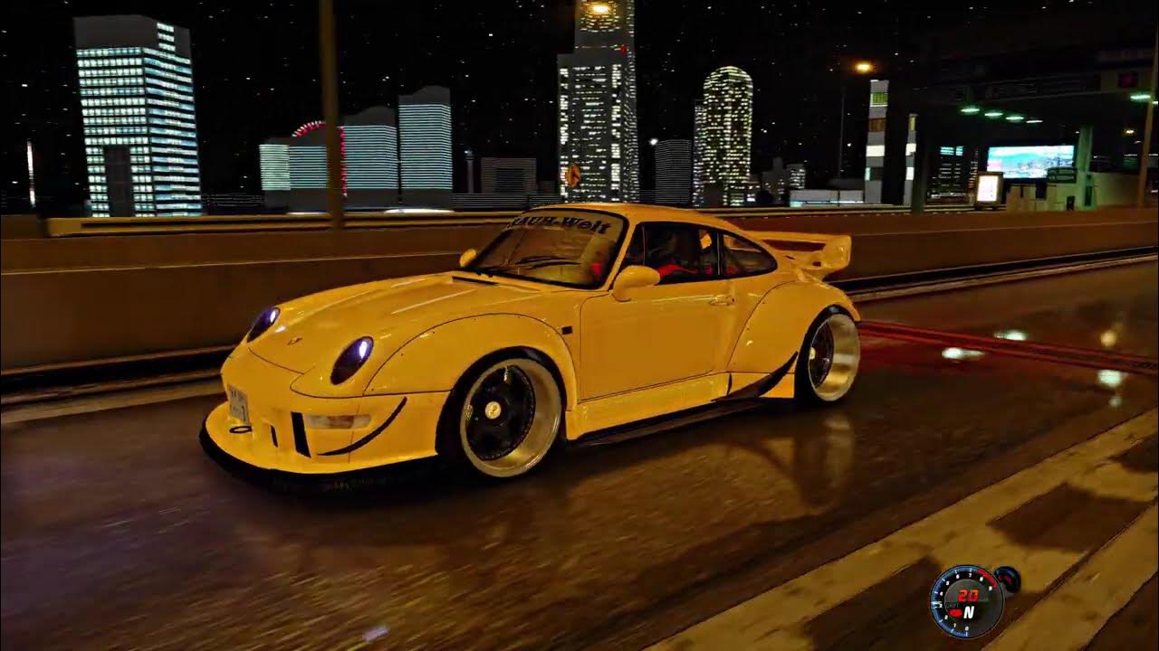PORSCHE 911 RWB HELLSPEC-GAMEPLAY-ASSETTO CORSA--SHUTOKO TRAFFIC (STEERING WHEEL) - YouTube
