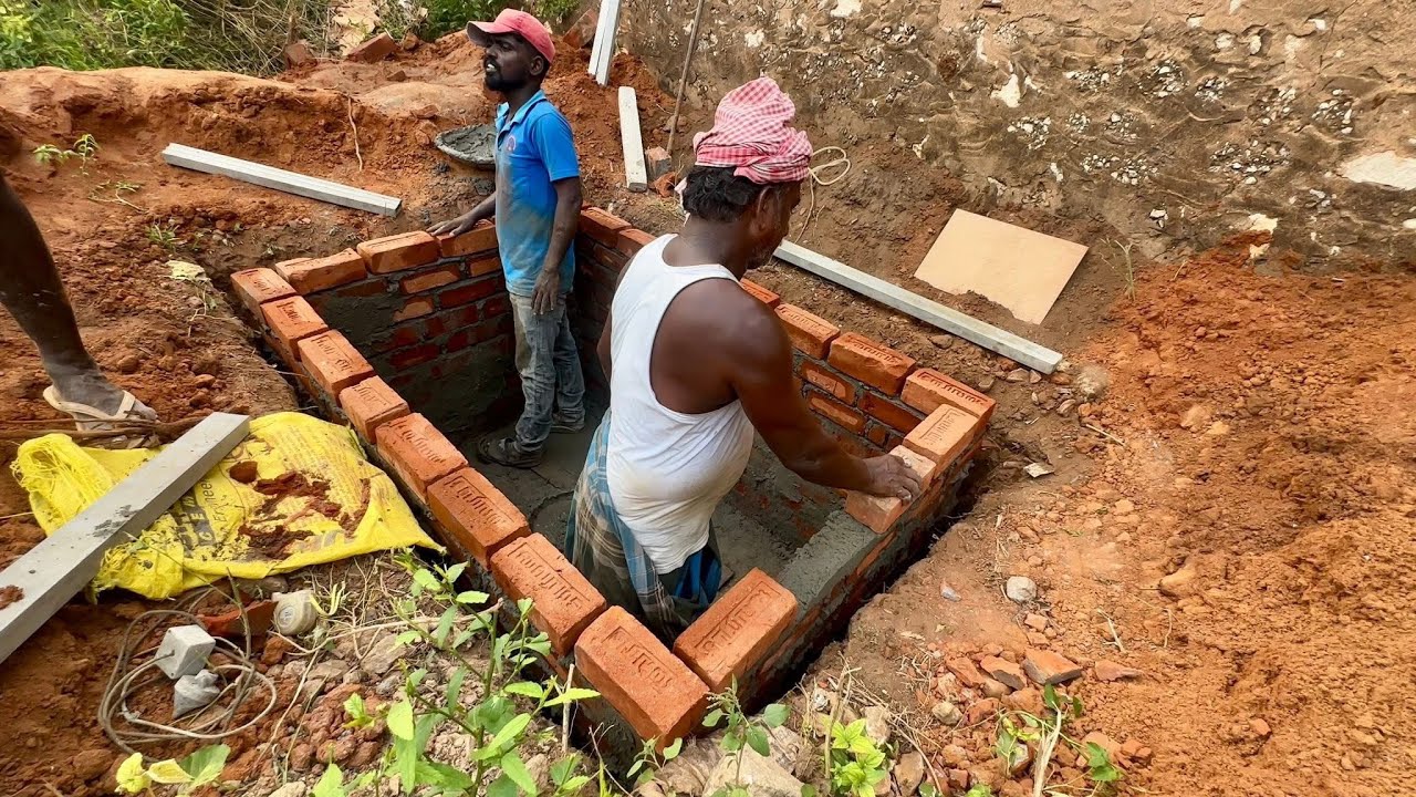 Magnificent! Underground 4000 litter water tank Brick work-Using by ...