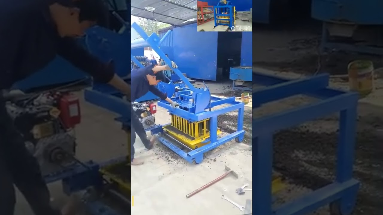 manual concrete hollow block egg laying machine,diesel engine brick ...