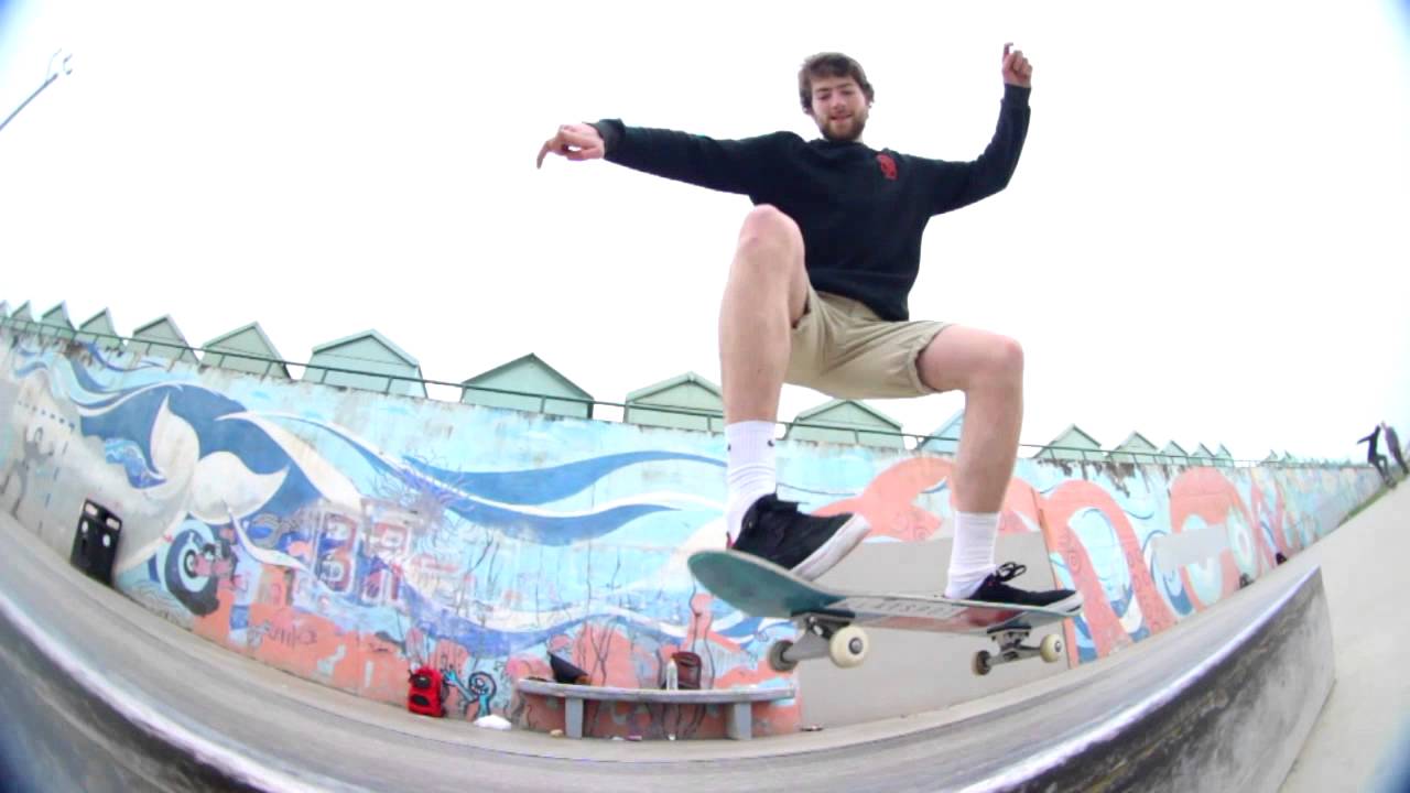 Josh Leister 50 50 varial heelflip Hove Lagoon - YouTube