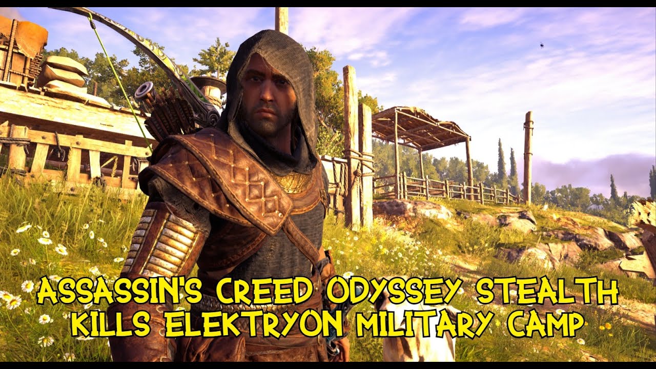 Assassin's Creed Odyssey Stealth Kills Elektryon Military Camp - YouTube