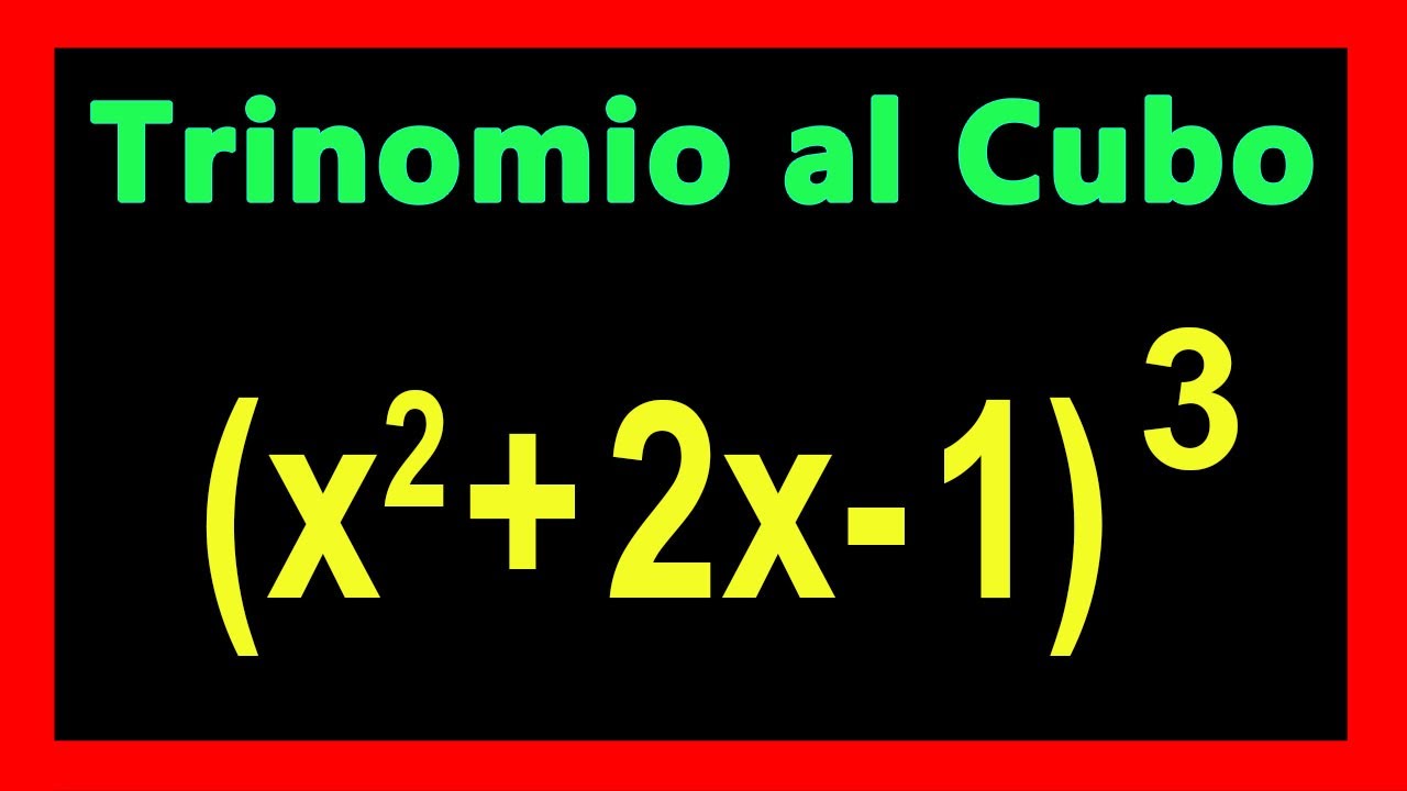 👉 Trinomio al Cubo Productos Notables - YouTube