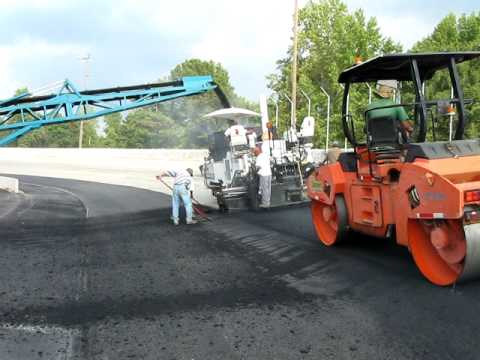 Sunbelt Asphalt Paves Nascar Track - YouTube