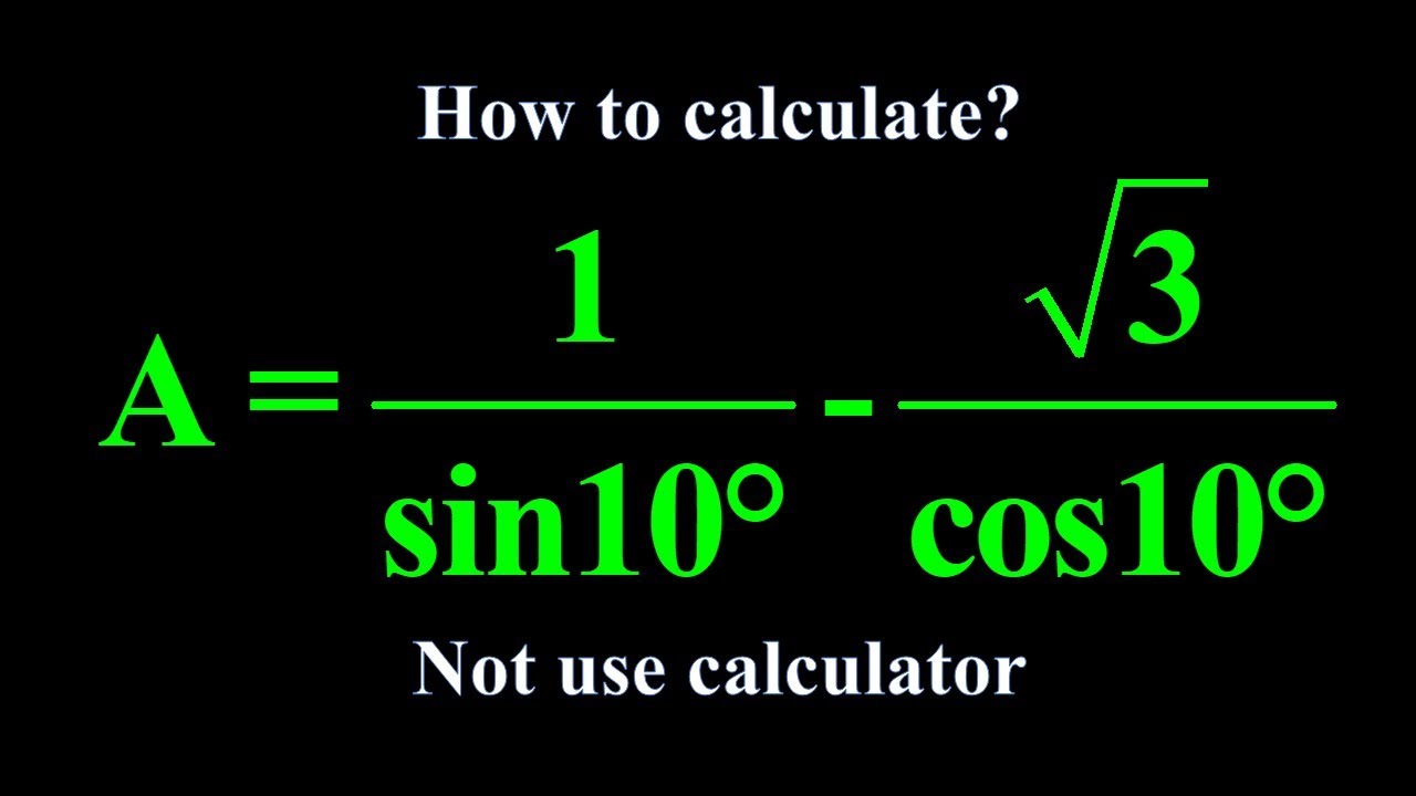 Trigonometry Olympiad Problem | Math Olympiad Training - YouTube