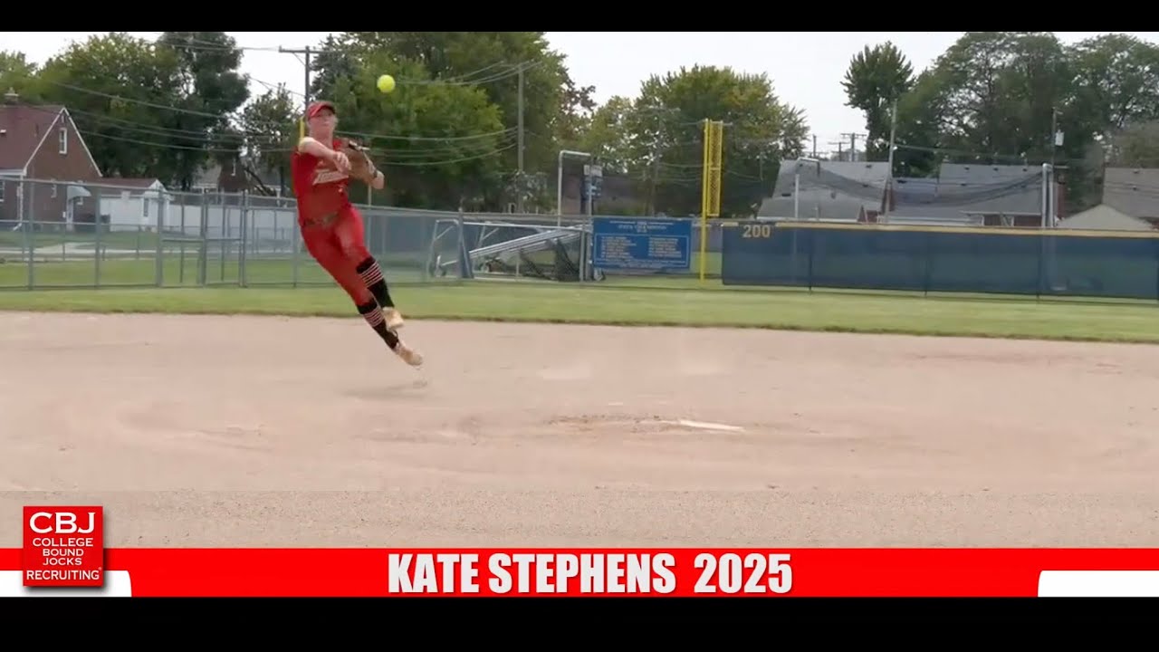 Kate Stephens 2025 Shortstop Softball Skills Video - YouTube