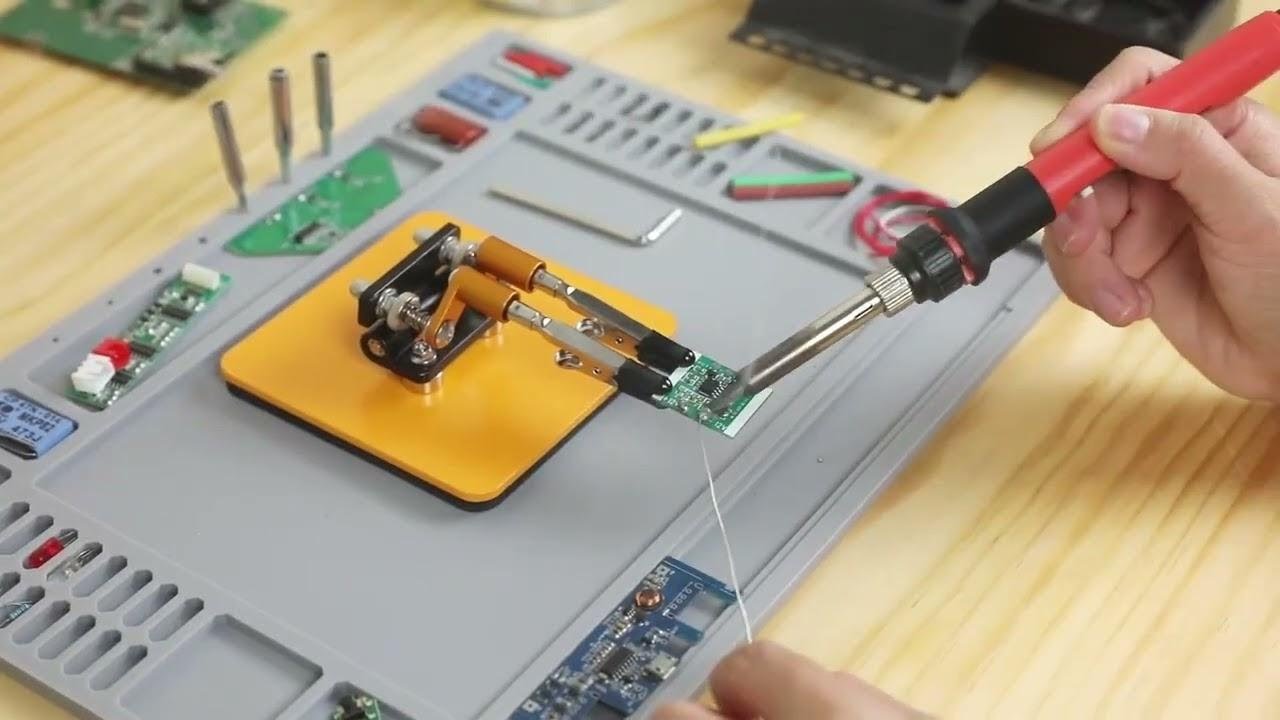 Toolour Magnetic Base Soldering Third Hand Helping Hands Metal - YouTube