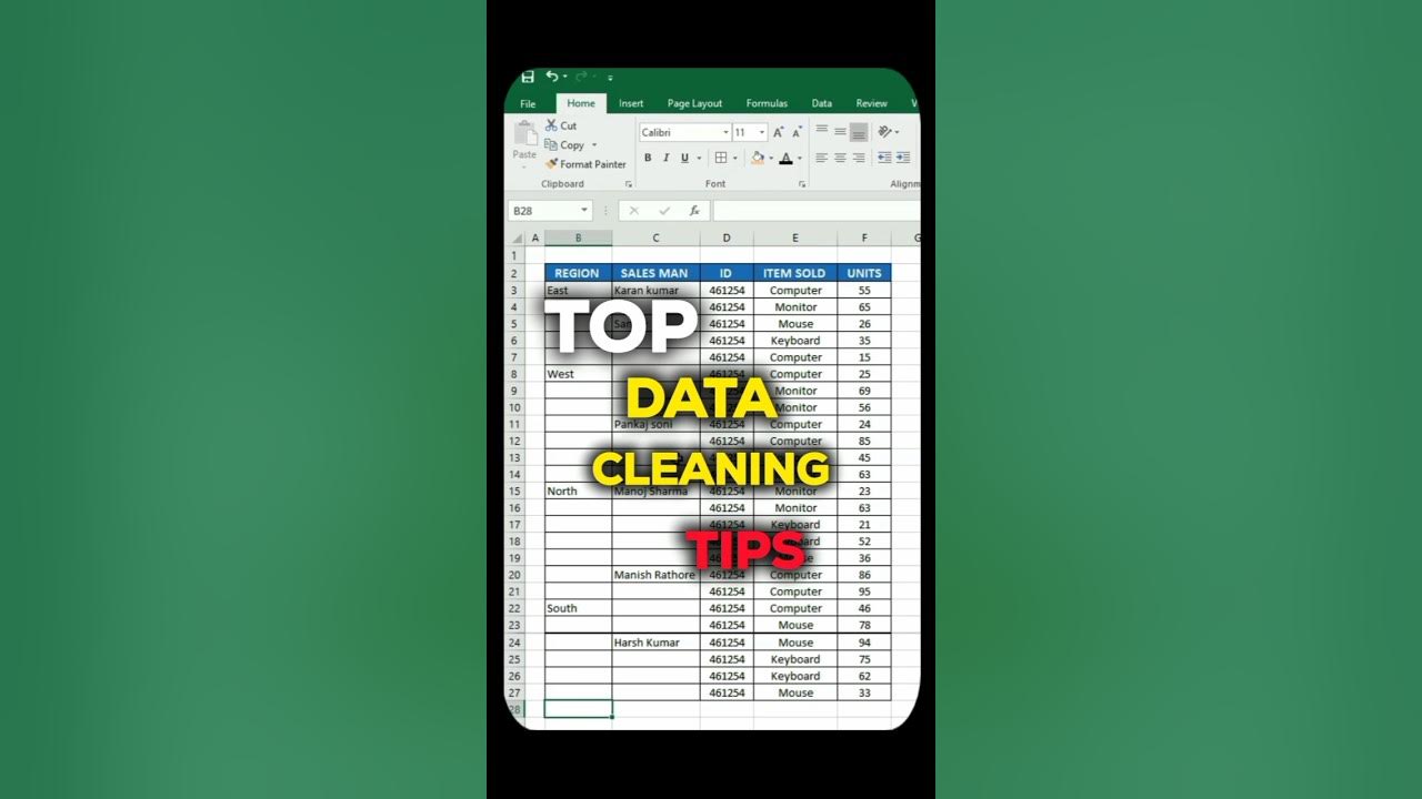 Top Data cleaning tips in Excel.#excelformula #excelshortcuts #exceltips #excelcourse #excel # ...