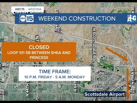 Portions of Loop 101, Loop 303 closed for weekend construction work ...