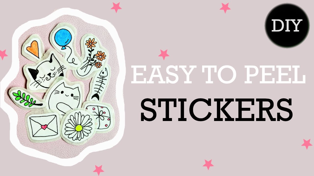 How I Make Easy to Peel Stickers at Home - YouTube