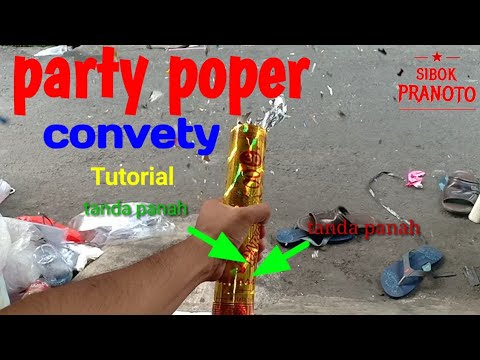 Cara mengoperasikan convety atau party poper perlengkapan pesta sistem ...
