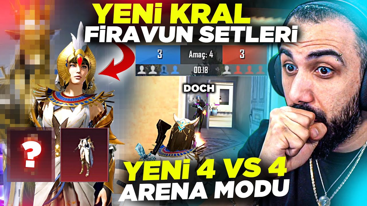 OHA 😮 YENİ KRAL FİRAVUN SETİ VE NİHAİ 4 VS 4 ARENA MODU GELDİ!! (AŞIRI ...