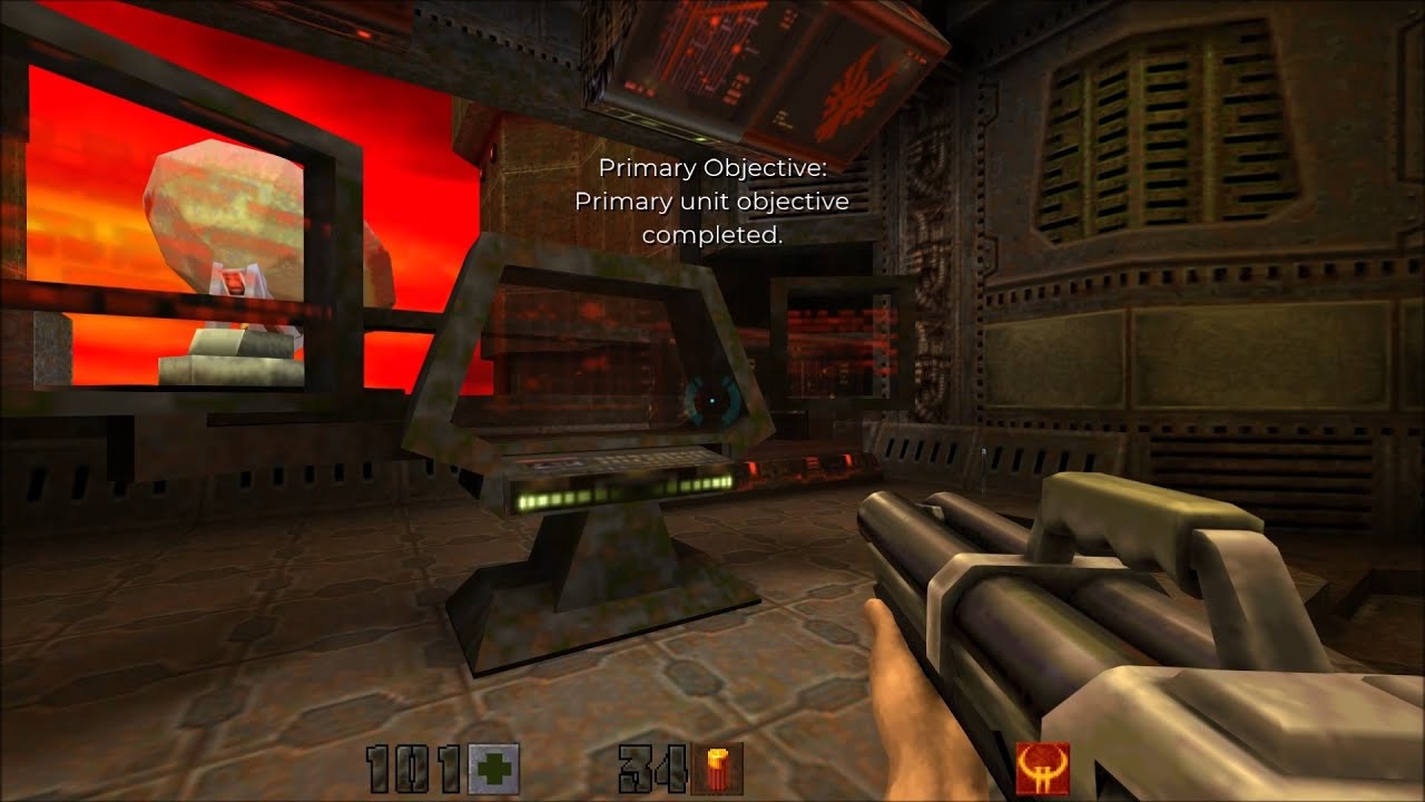 Quake II Remastered - Unit 1 - Outer Base, Installation, Comm Center ...