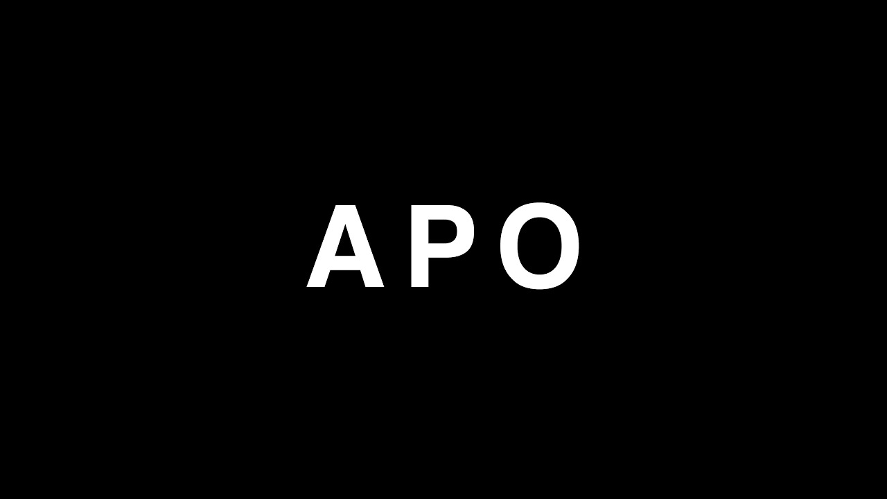 TOBE 2024 - 01 - APO - YouTube