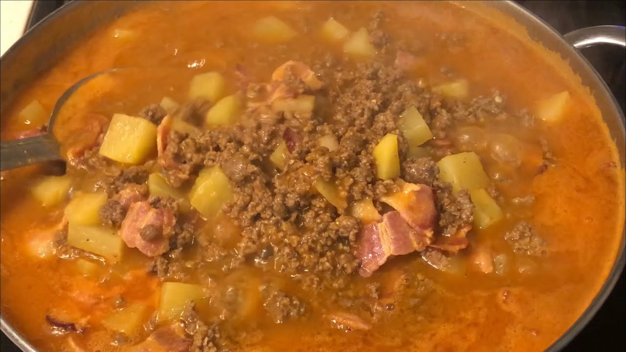 PICADILLO CON PAPAS Y TOCINO EN SALSA DE CHILE CHIPOTLE !! - YouTube