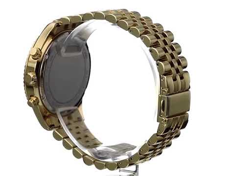 Michael Kors MK8446 Lexington Acero Inoxidable Dorado - YouTube