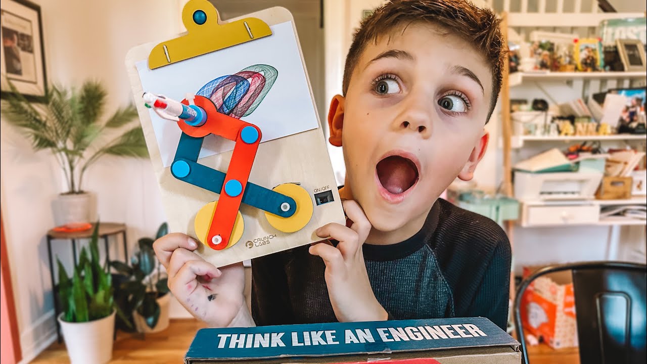 @CrunchLabs Box #4: DRAWING MACHINE! @MarkRober - YouTube