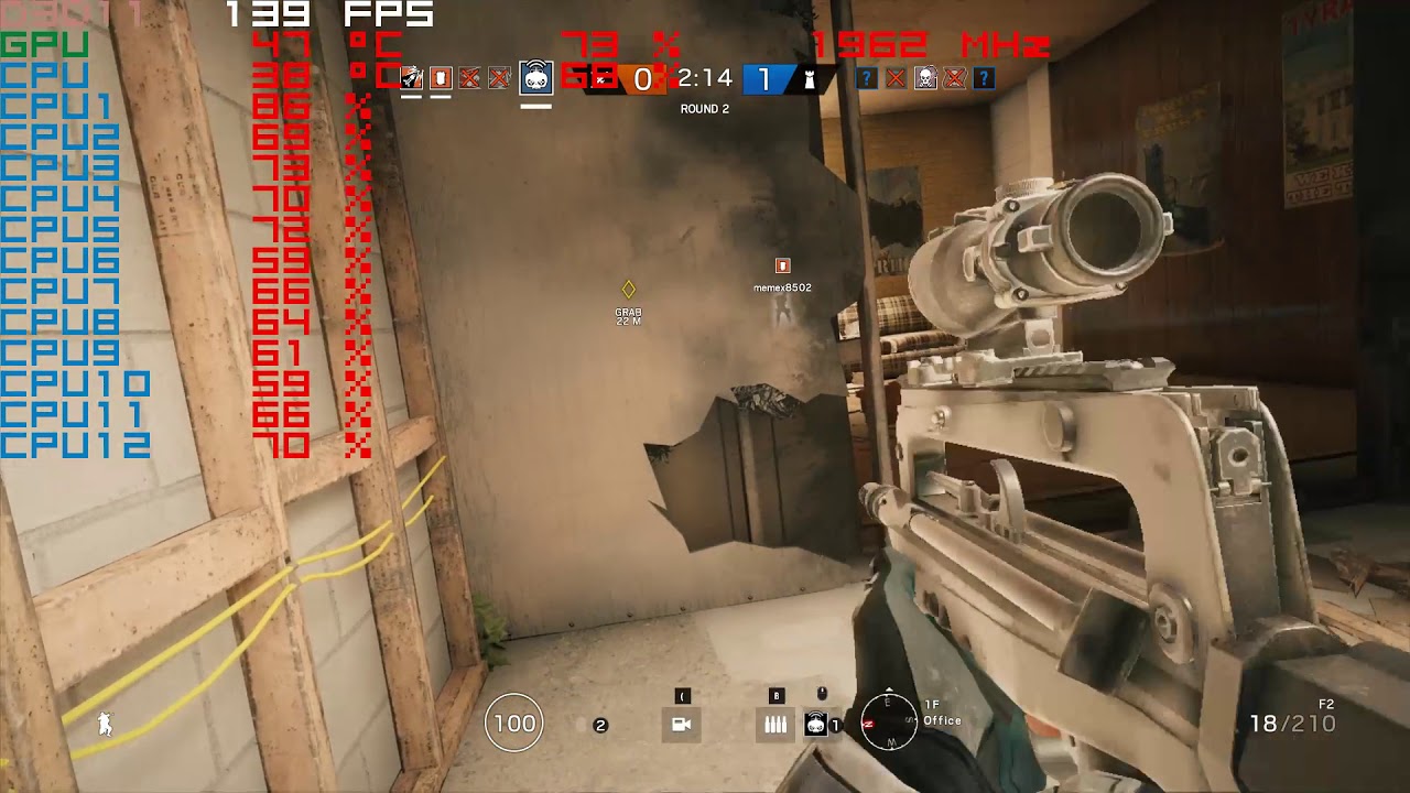 I7 6800k + GTX 1080 + 32G RAM + SSD Rainbow Six Siege Benchmark (1080P ...