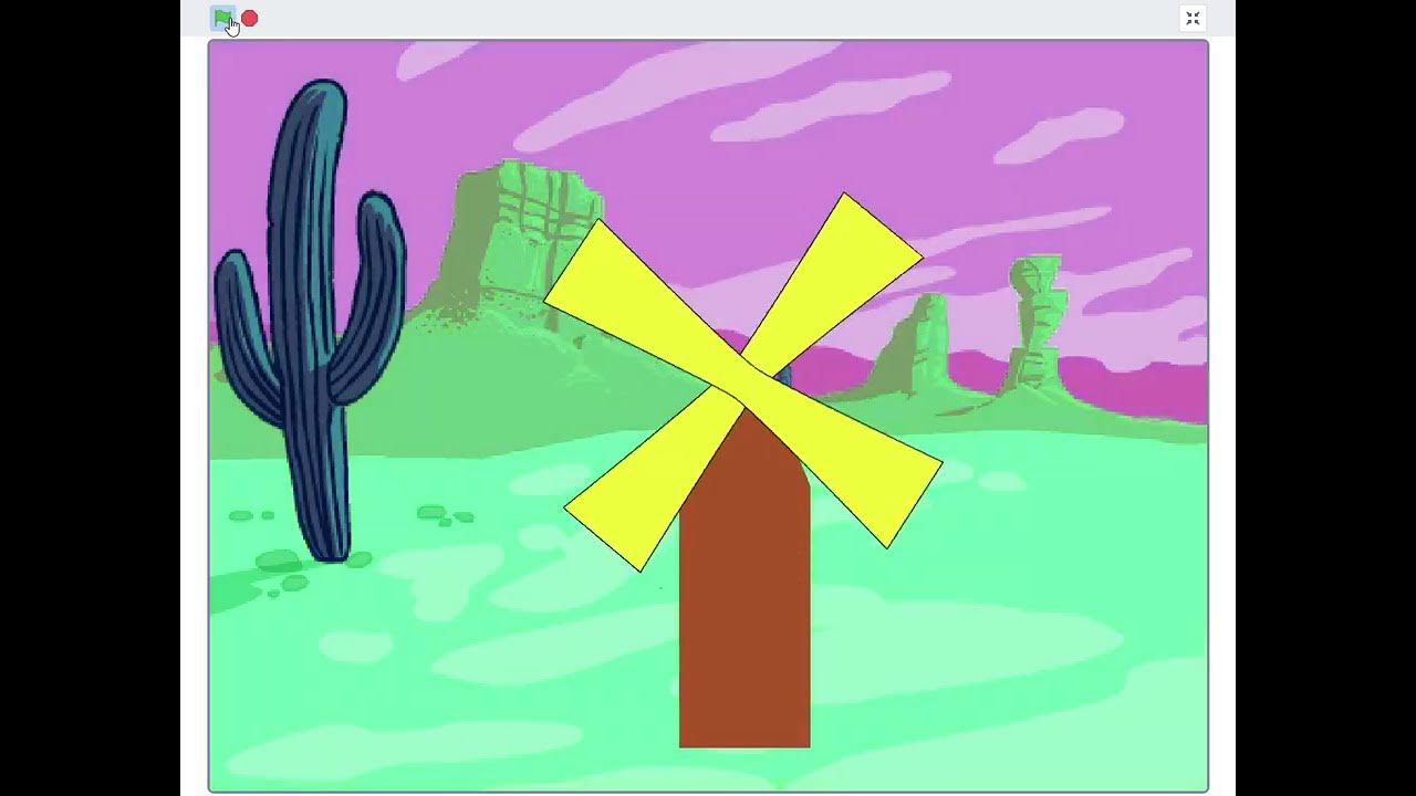 wind mill with effects-scratch coding - YouTube