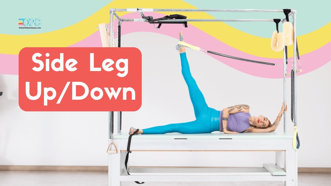 Side Leg Springs Up/Down on the Cadillac or Tower | Online Pilates ...