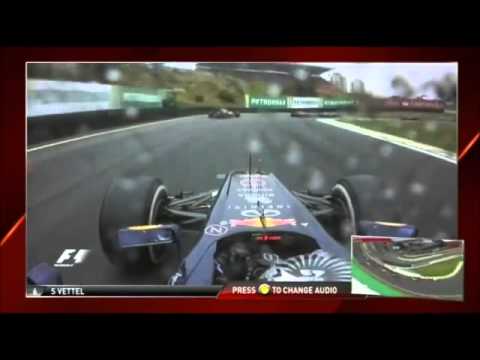 F1 2012  São Paulo Sebastian Vettel onboard start(Red Bull Fan)
