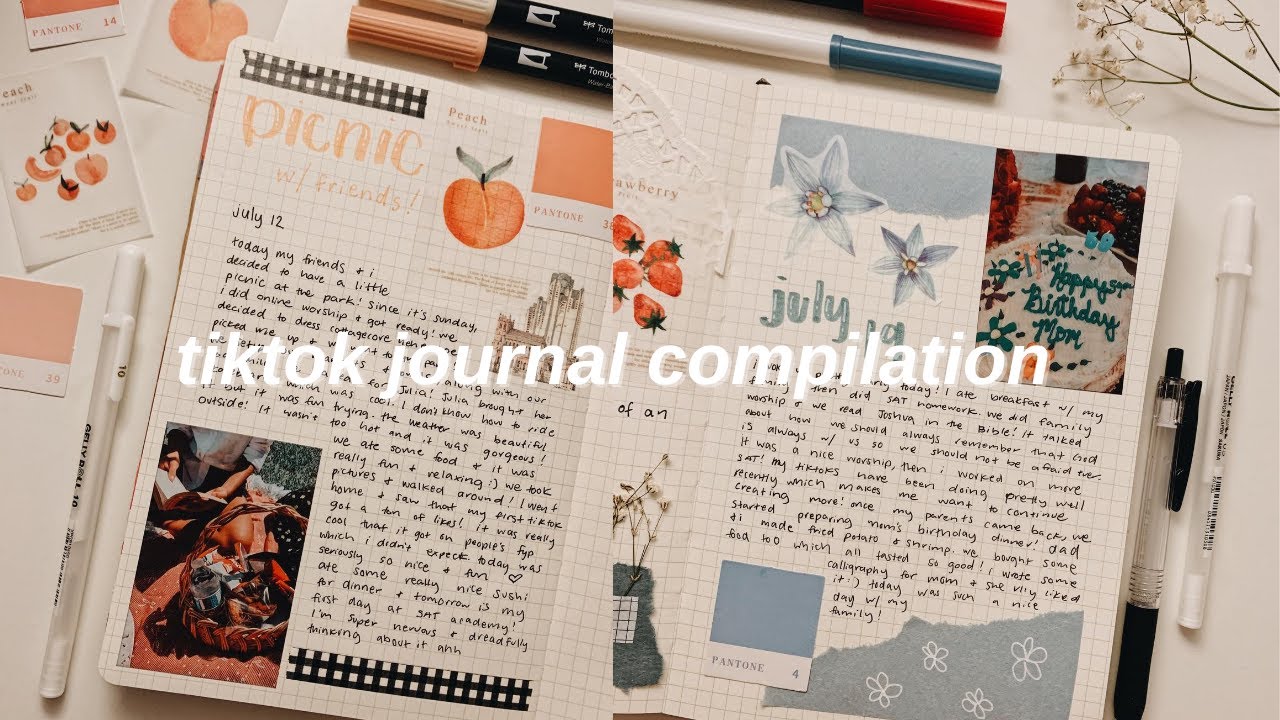 journal with me: tiktok edition :) - YouTube